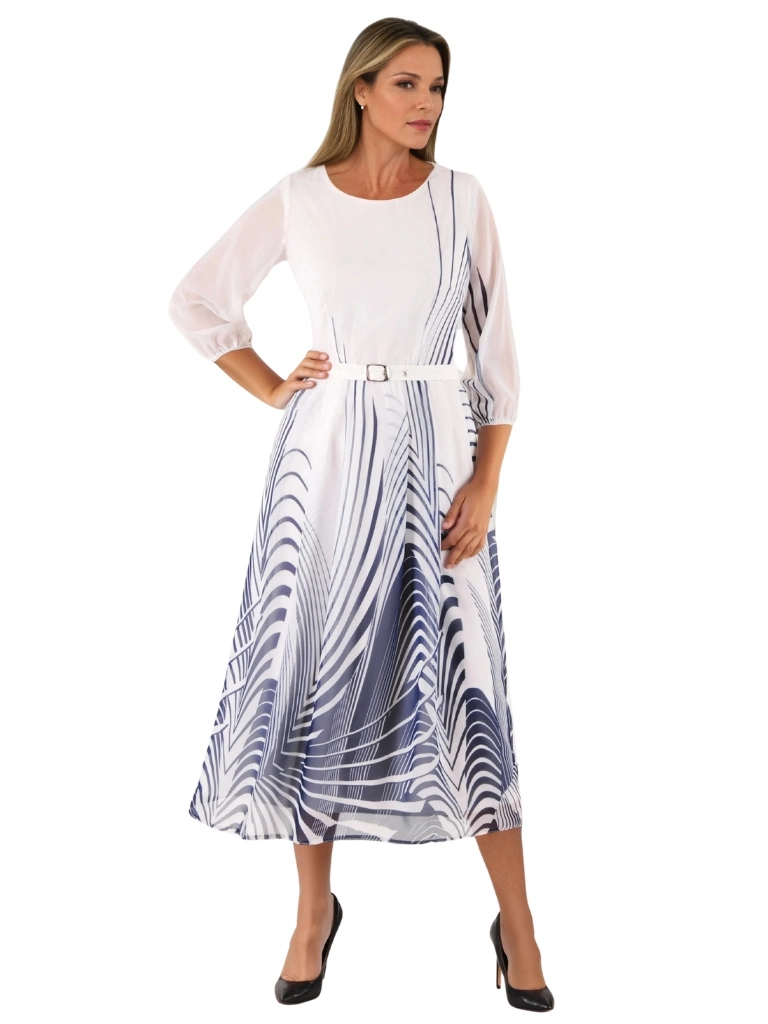 Sukienka na wesele, komunię, elegancka sukienka rozkloszowana z szyfonu ...